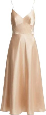 Alberta Ferretti Femme, Robes, Rose, Taille: 40 FR Silk Midi Dress