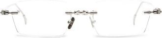 Kuboraum lunettes de vue à monture géométrique H61 - Argent