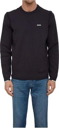 HUGO BOSS Homme, Sweatshirts et sweats &agrave; capuche, Bleu, Taille: S Pull en Tricot Bleu