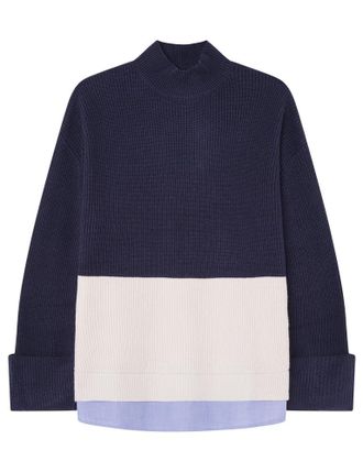 Springfield Damen Pullover, Blue_Print, M