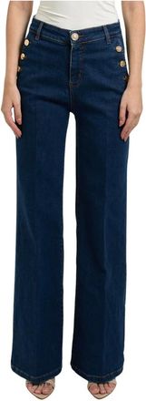 Fracomina Damen, Jeans, Blau, W34Größe