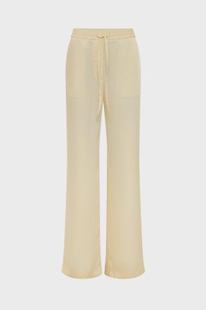 Gerard Darel Pantalon satin&eacute; - BAHYRA - Paille