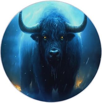 Generic Home Tapis Rond Life Tapis de Jeu, 150 cm (Round) pour la Chambre, Convient aux Enfants Yak Magic Glace et Neige Facile dentretien, r&eacute;sistant Bleu