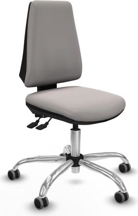 Piqueras y Crespo Schreibtischstuhl, wei&szlig;, Elche Rollen, ohne Armlehnen, ausgestattet mit Asincro und Schneideschaum, Wei&szlig;