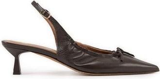 Bobbies Sling-back Gigi en cuir