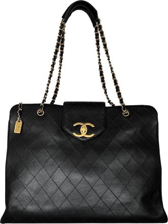 Chanel Weekender - Chanel Supermodel Weekender leather black rarity / - Gr. unisize - in Schwarz - f&uuml;r Damen