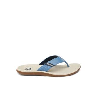Reef Mens Santa Ana Flip-Flop, Oat/Blue/Gum, 8