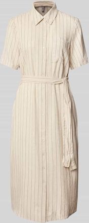 Pieces Tailliertes Freizeitkleid aus Viskose-Leinen-Mix Modell PIA