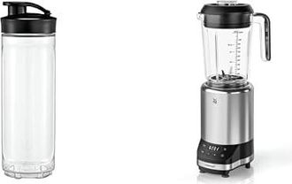 WMF Kult Pro Multifunktionsmixer Hochleistungsmixer, 30.000 U/min & Kult X Mix & Go/K&uuml;chenminis Trinkflasche 600 ml, Smoothie Flasche, Mixbeh&auml;lter, Tritan