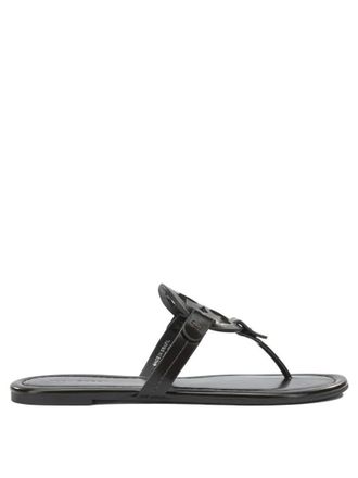 Tory Burch Tory Burch Sandalen - Cut-Out Thong Sandals - Gr. 5_5 - in Grau - f&uuml;r Damen