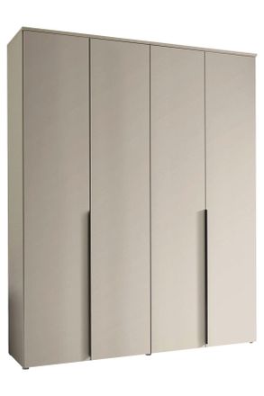 MID.YOU Mid.you Dreht&uuml;renschrank, Kaschmir, Holzwerkstoff, 2 F&auml;cher, 180x225x52 cm, Schlafzimmer, Kleiderschr&auml;nke, Dreht&uuml;renschr&auml;nke