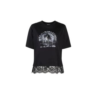 Dsquared2 Stylisches T-Shirt - - Tops - Herren - Schwarzk - XS