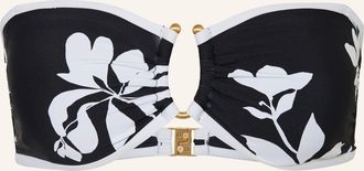 Seafolly Bandeau-Bikini-Top Mayflower schwarz
