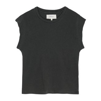 The Great. Peak Shoulder Tee - - Tops - Damen - Schwarzk - S