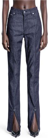 MUGLER Damen, Hosen, Blau, W26Größe