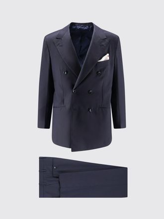 Kiton Zweireihiger Anzug aus reiner Wolle mit fallendem Revers und ma&szlig;geschneiderter Hose