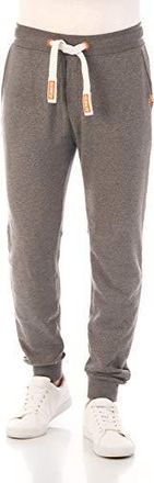 Riverso Pantalon de survêtement RIVTim pour Homme - Pantalon de Jogging - Pantalon de Sport - Pantalon de Loisirs - Uni - Coton - Noir, Gris, Rouge, Marron, V