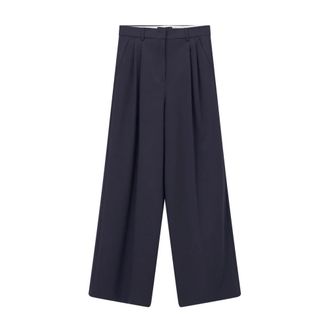 Max Mara Asta Wide Hosen - - Trousers - Damen - Blau - XL