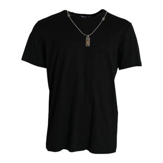 Dolce & Gabbana Homme, Tops, Noir, Taille: 5XL T-Chemises