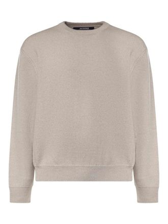 Jacquemus Pull Col Rond - Beige Clair