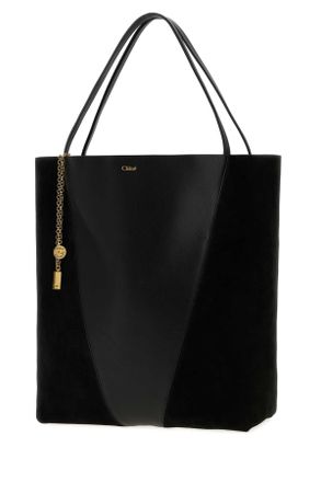 Chlo&eacute; Leather Tote Bag - Black