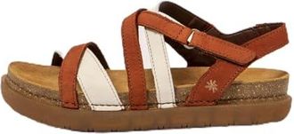 Art Art 1714 Rhodes, Sandales plates pour femme, D.Orange-Cream, 41 EU, D Orange Cream, 41 EU