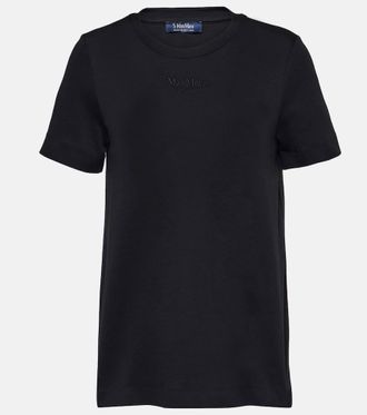 Max Mara T-shirt en coton mélangé à logo