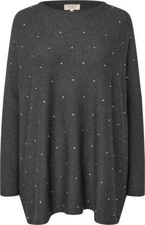 Masai Rundhals-Strickware - - Knitwear - Damen - Grau - XL