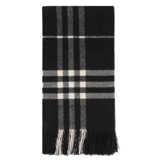 Burberry Karierter Kaschmirschal - - Accessories - Damen - Schwarzk - ONE SIZE