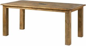 Massivmoebel24 Esstisch Mango 180x90x76 natur lackiert RAILWAY 1001