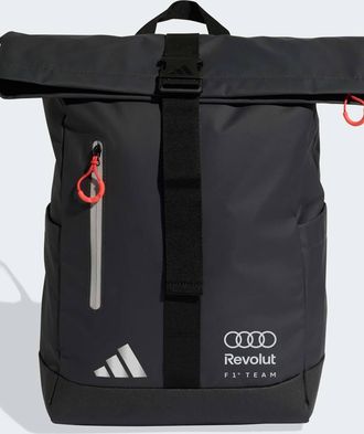adidas adidas Performance - Audi Formula One Team - Sac &agrave; dos hybride avec partie sup&eacute;rieure roul&eacute;e - Noir fonctionnel