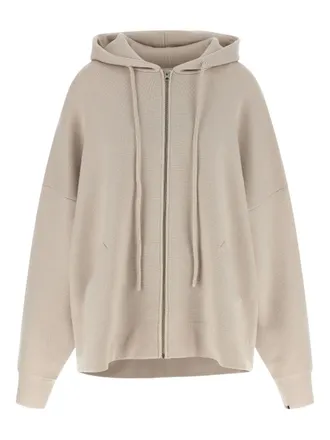 Extreme Cashmere hoodie N&ordm;460 Donnie zipp&eacute; - Tons neutres