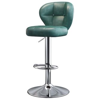 Generic H&ouml;henverstellbare Barhocker, 62-82 cm, Moderner Drehstuhl mit R&uuml;ckenlehne und Kunstlederbezug f&uuml;r K&uuml;che und Esszimmer