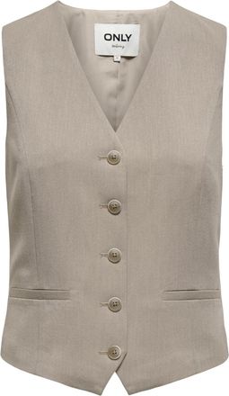 Only Damen Onliris-Hattie Waistcoat TLR, Taupe Gray, 44