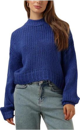 Ydence Blaue Strickpullover Soraya - - Knitwear - Damen - Blau - XL