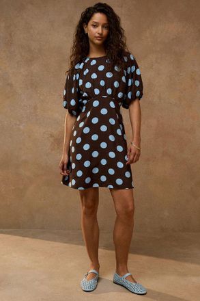Next Minikleid Minikleid mit Puff&auml;rmeln (1-tlg)