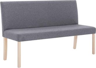 vidaXL Vidaxl - Sitzbank 139,5 cm Hellgrau Polyester