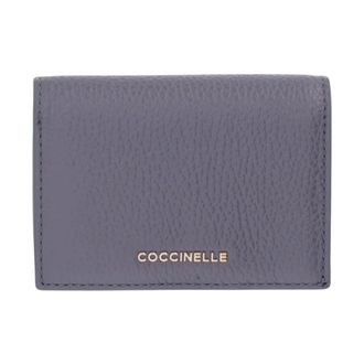 Coccinelle Portefeuille en cuir pli&eacute; - Femme - Accessoires - Gris - Taille: ONE Size