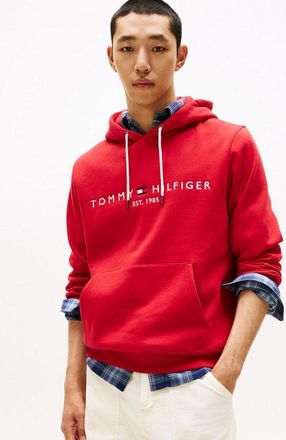 Tommy Hilfiger Kapuzensweatshirt TOMMY LOGO HOODY mit Kapuze und Kängurutasche unifarben, casual, regular fit, Baumwollmix, Kapuze