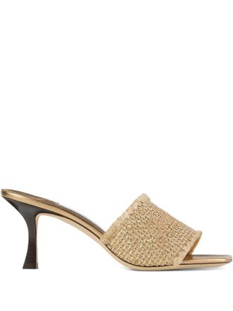 Jimmy Choo London mules Alexia 70 mm - Marron