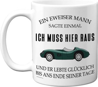 Stuff4 Ruhestandsgeschenke für Männer, Tasse für Einen Weisen Mann, Lustiges Abschiedsgeschenk für Kollegen