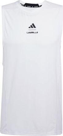 adidas Mens Les Mills Graphic Tanktop White XS