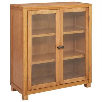 vidaXL Armadietto Marrone 80 X 35 X 95 Cm Legno Di Quercia Massello Vidaxl