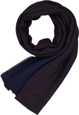 Boggi Milano Herren Schal braun Woll-Stoff gemustert