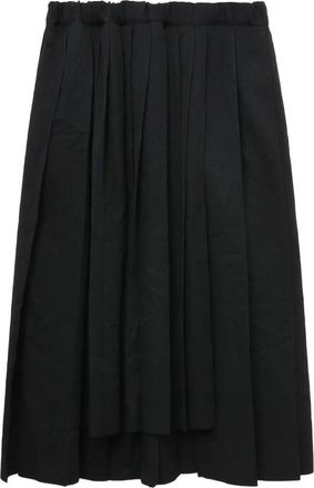 Comme Des Garçons Midirock mit Falten - Schwarz