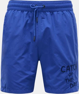 04651/ Herren - Badeshorts Plain Swim blau