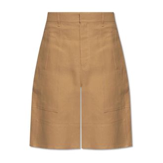 Fendi Shorts mit Logo - - Shorts - Herren - Beige - M