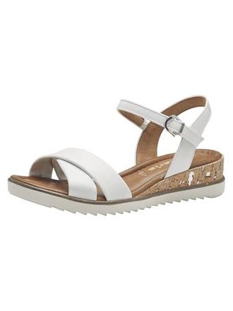 Tamaris Femme 1-28106-42 Sandale cale, Blanc, 37 EU