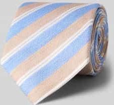 Joop Krawatte aus Seide-Leinen-Mix im Allover-Look (8 cm)