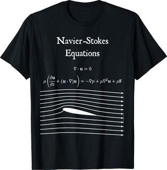 MathWare Navier Stokes Equation Physik Mathematiklehrer Nerdy-Geschenk T-Shirt